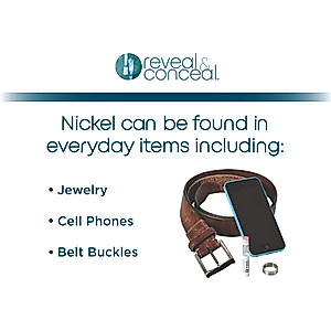 Reveal and Conceal Nickel Allergy Test Kit by Smart Practice - Detecting Nickel is a Snap - Test for Nickel in Your Jewelry and Prevent Skin Exposure With Liquid Clear Coat - Includes 10 Test Swabs