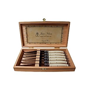 Laguiole Steak Knife Set of 6 - Ivory handle