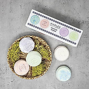 Naples Soap Company Shower Bomb Aromatherapy Variety Box, Steamer Tablets Create a Spa-Like Experience at Home with Scents, Set of 5 Shower Bombs