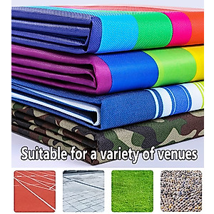 2PCS Teamwork Games Run Mat, Outdoor Lawn Game Equipment for Adults Kids Fun Games, Suitable for 2-18 People (Size : Adult-20M/26FT)