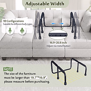 Couch Rails for Elderly Standing Helper Chair Lift Assist Devices for Seniors Handicap Couch Cane Assistance Stand Up Mobility Aids Seat Lifter for Chair Couch Grab Bar Portable Standing Frame