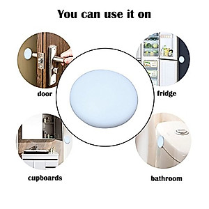Wall Protectors from Door Knobs-Efbock Silicone Door Stoppers Wall Protector-Premium Door Bumper Wall Guards for Home or Office -Self Adhesive Door Handle Bumper Guard Stopper Rubber Stop (white 5pcs)