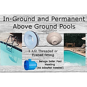 Beluga Pool Solutions 1652US Beluga Solar Pool Heating Device, Blue
