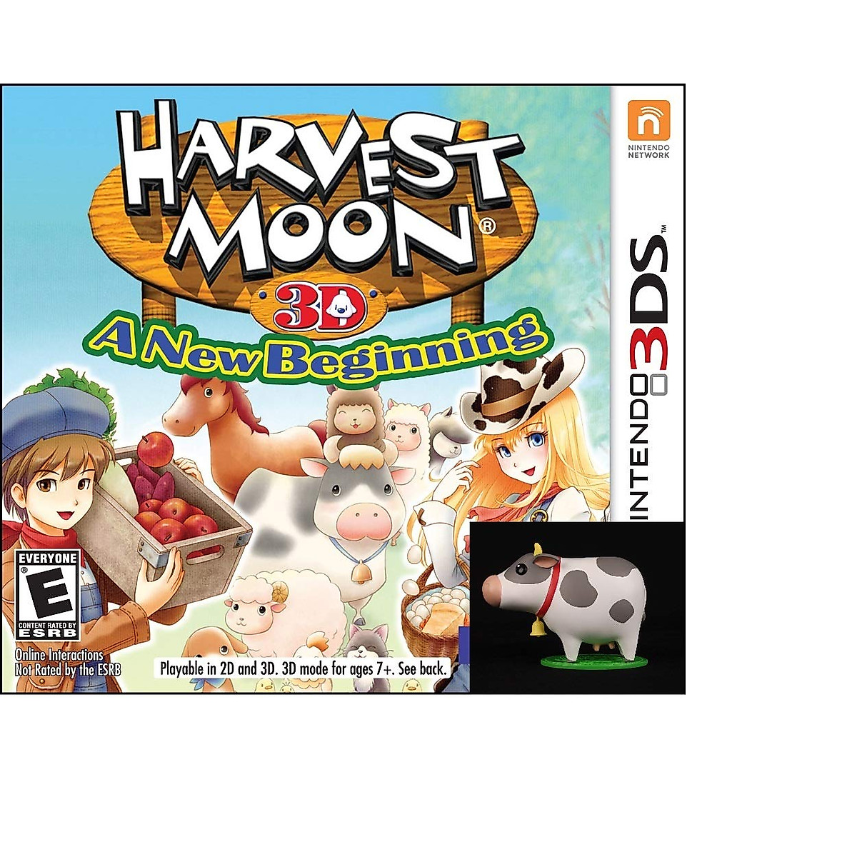Harvest Moon®: A New Beginning 3DS with BONUS Mini Cow Figure
