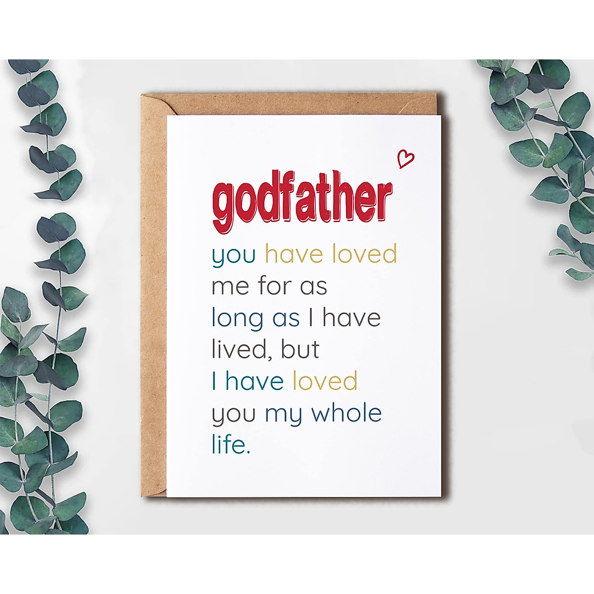 Godfather You Have Loved - Special Godfather's Day Card - Birthday Card For Godfather - Sentimental Card For Godfather - Meaningful Card For Godfather…