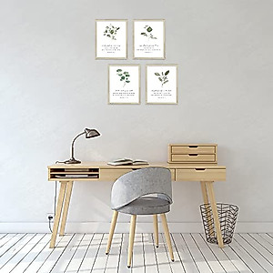 Psalms Scripture Wall Art Christian Posters, Christian wall art - Set of 4 (8x10") Bible Verses Wall Decor Bible Verse Wall Art Christian Wall Decor Christian Art Bible Scripture Wall Decor - Unframed