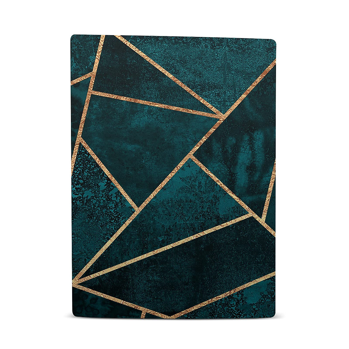 Deep Teal Stone Art Mix Vinyl Faceplate Sticker Gaming Skin Case Cover Compatible with Sony Playstation 5 PS5 Digital Edition Console and DualSense Controller