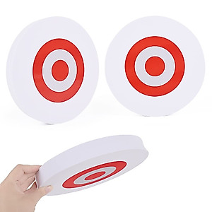 ELONG EVA Foam Archery Target, 25cm Round Archery Targets for Backyard,Shooting Practice Board Indoor and Outdoor Sports Hunting Accessories One Piece