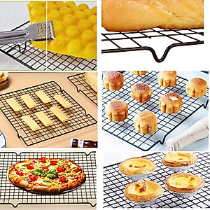 Stainless Steel Cooling Rack for Cooking Roasting Baking Drying, Wire Rack for Cookies Oven Rack, Oven Safe Heavy Duty Grill Rack