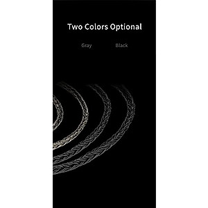 TFZ Earphone Cable-KBEAR [Show] 24 Core 5N OFC Silver Plated Cable, in-Ear Monitors Replacement Cable with 3.5mm Plug Suit for My-Love-4 Queen-LTD Lark KS1 KS2 Robin and TFZ Series (TFZ3.5, Black)