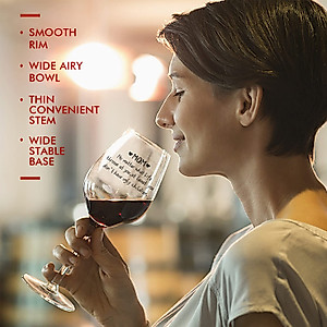 COVLUROTO Mothers Day Funny Gifts for Mom from Daughter Son-13OZ Wine Glass Goblet-Novelty Christmas Thanksgiving Birthday Anniversary Retirement Gift Presents Idea for New Mom Mother in Law Stepmom