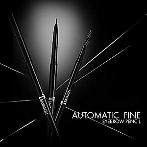1.5mm ultra-fine eyebrow pencil automatic rotation eyebrow pencil,durable, sweat-proof and not easy to take off make-up, five colors available(02#Gray)