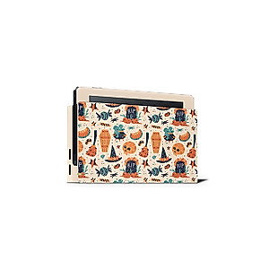 acky Design Spooky Skin Compatible with Halloween Nintendo Switch Skin Wrap Cover, Pumpkin Skin for Nintendo Switch Stickers, Premium Vinyl 3M Full Wrap Decal, Compatible with Joy-Con, Console, Dock