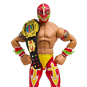 Mattel WWE Rey Mysterio Elite Collection Action Figure, Deluxe Articulation & Life-like Detail with Iconic Accessories, 6-inch