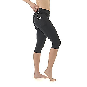 Skirt Sports Women's Lotta Breeze Capri Skirt - Skirt with Moisture-Wicking Capri Leggings, Black, M