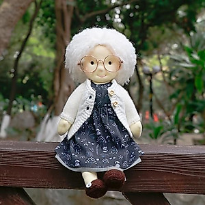 BlissfulPixie Handmade Waldorf Doll- Ella 12", Soft Girl Rag Doll with Cute Stuffed Plush, Ideal First Doll for Babies & Toddlers