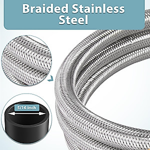 SHINESTAR 6 Feet Propane Regulator and Hose, Fit for Gas Grill, Blackstone 28"/36" Griddle, Propane Fit Pit and More, Low Pressure, 3/8" Female Flare