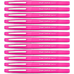 Paper Mate Flair Felt Tip Pens, Medium Point 1.0mm (12-Pack, Pink)