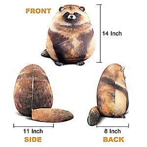 GBTCYDM Raccoon Plush, 15inch Cute Stuffed Animal Sleep Pillow, Soft Raccoon Plush Toy for Decoration or Comfort, Gift for Girls, Boys, and Girlfriend