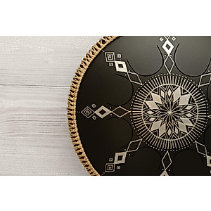 GUDA DRUM Freezbee Morningstar with Rope Decoration and Travel Bag. Best Pan drum