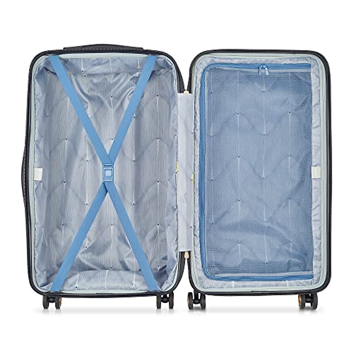 DELSEY PARIS Cruise 3.0 Hardside Expandable Luggage with Spinner Wheels, Plum, Checked 26 Inch Trunk