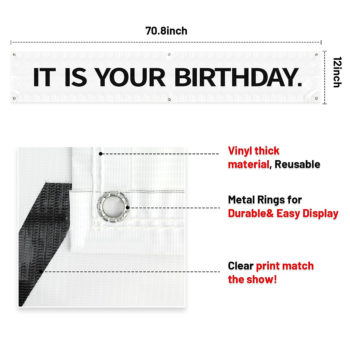 The Office Birthday Decorations with It Is Your Birthday Banner, Cake Topper, Balloons 50Pcs Full Kit, 12 Inches Grey Brown Black Balloons Packs for colleagues Boss Birthday Office Party Decorations