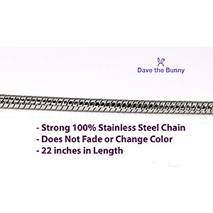 Dave The Bunny Stainless Steel Necklace, Smile Now Cry Later for Thespians, Women's Comedy Tragedy Masks Jewelry