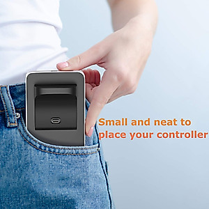 Likorlove PS5 Controller Charger, Dual USB Type C PS5 Console Charging Station Stand LED Indicator Adapter Dock Compatible for Sony Playstation 5 DualSense Controllers Slim Portable Mini Compact Size