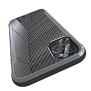Nicexx Designed for iPhone 11 Pro Case with Carbon Fiber Pattern, 12ft. Drop Tested, Wireless Charging Compatible - Black