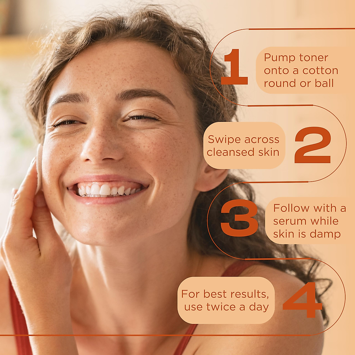 InstaNatural Vitamin C Face Toner, Brightens, Balances pH and Reduces Signs of Aging, Fine Lines and Wrinkles, with Witch Hazel, Lavender and Geranium Oils, 4 Fl Oz