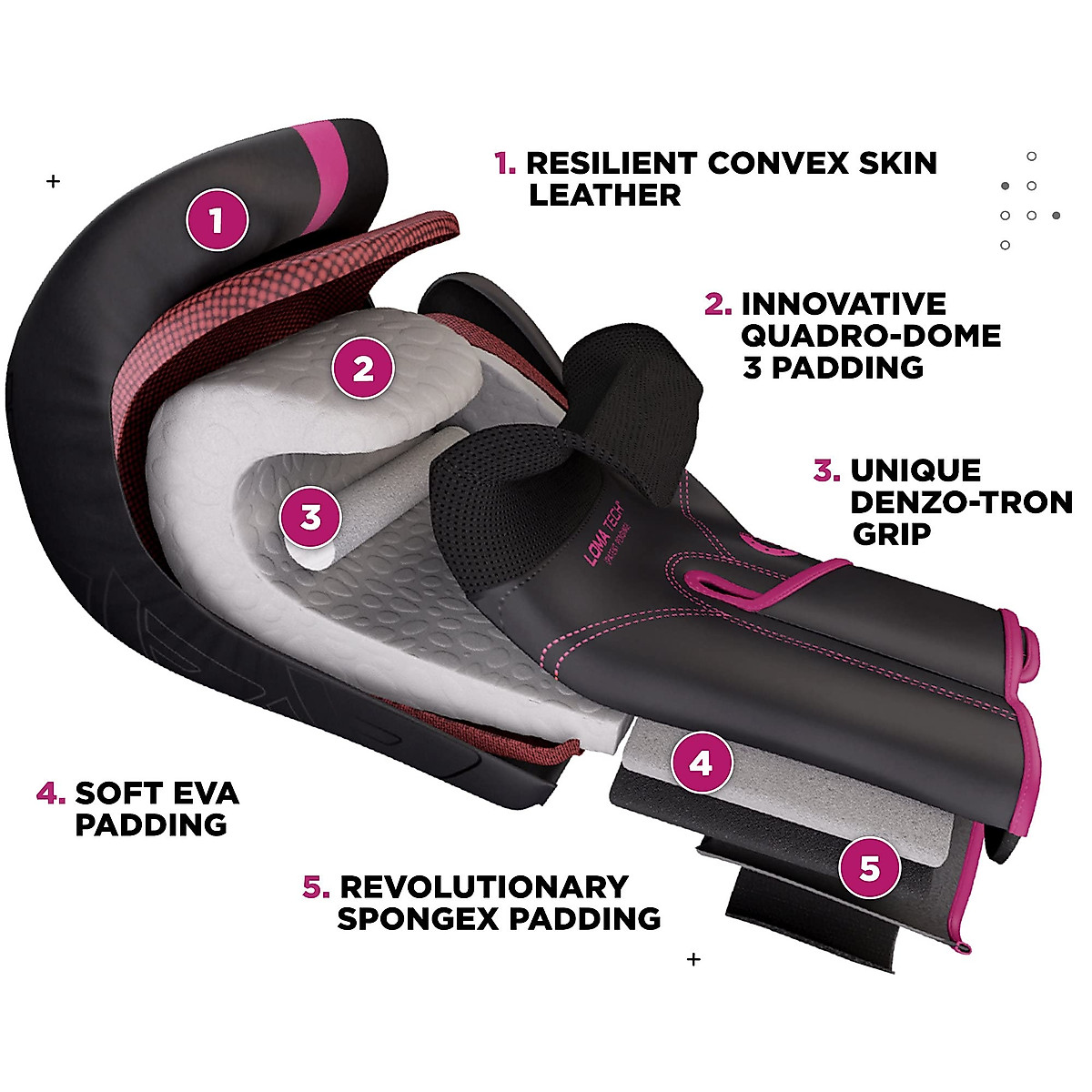 RDX Women Boxing Gloves Sparring Muay Thai, Premium Maya Hide Leather, KARA Patent Pending, Kickboxing MMA Training, Punch Bag, Focus Mitts Pads Double end Ball Punching Workout