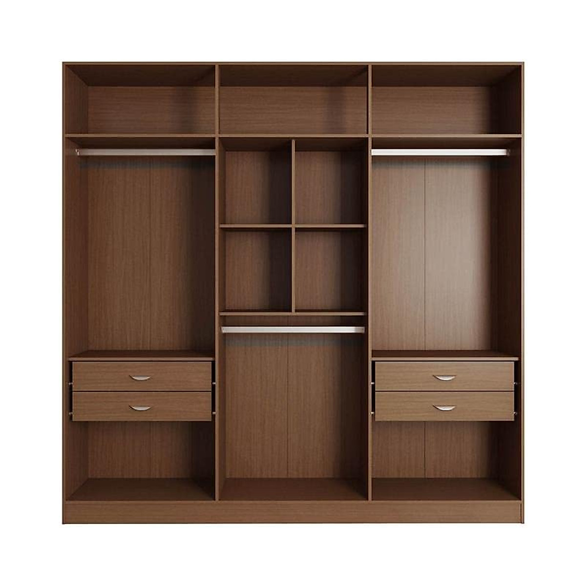 Manhattan Comfort Eldridge Modern Contemporary 4 Drawer Freestanding Bedroom Armoire, 90.5", Maple Cream