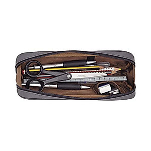 LIHITLAB Pen Case, 9.4 x 1.8 x 3 inches, Black (A7552-24)