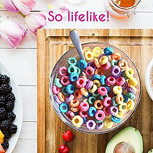 Cereal Candle with Spoon Like Fruit Loops Candle Bowl Gifts Fruit Fruity Scented Funny Novelty Food Cute Candles Fun Cool Cereal Bowl Candle