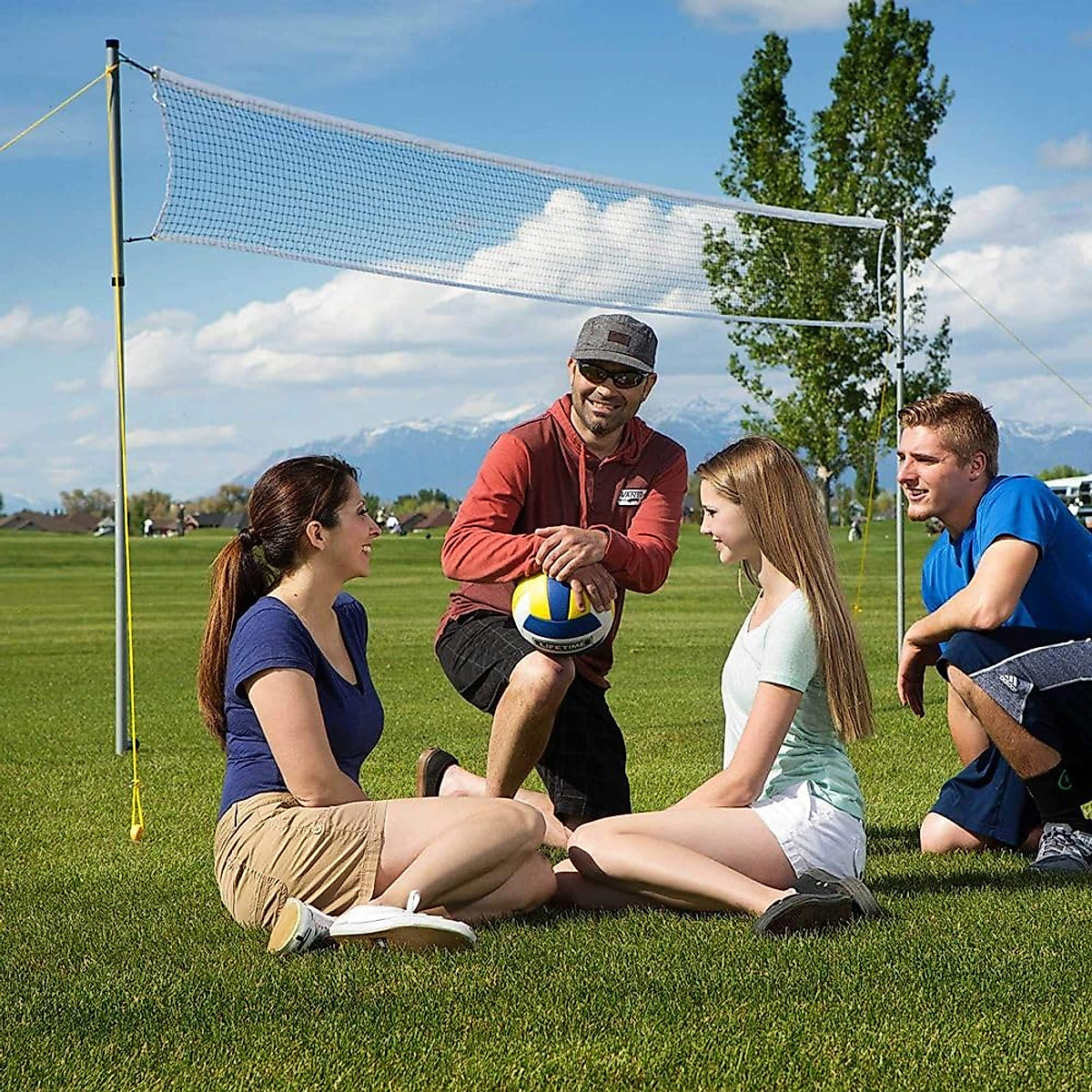 Lifetime 90541 Volleyball, Paddle Badminton, & Pickleball Set