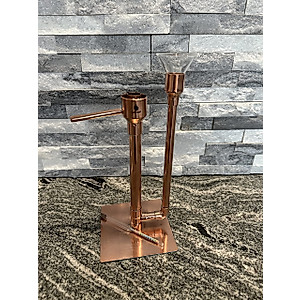 CoProof Copper Proofing Parrot Heads for Air Still Distilling 100% Lead Free,Brewing Beer, Moonshine, Tequila with Funnel and Hydrometer