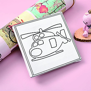 Mini Canvas Picture Frames 4x4 Inch 12 Pack, Stretched Small Canvas for Painting, Painting Canvas Square Canvas, Crafts for Kids