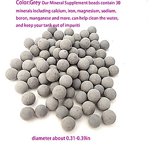 200pcs Tourmaline Balls for Freshwater Aquarium Tank. Mineral Supplement Substrate. Tourmaline Ball for PH Balance. Live Shrimp Food, Betta Fish Food, and Crayfish Food.…