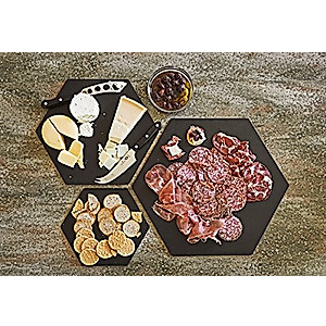Epicurean Hexagon Display/Serving Board, 9-Inch by 8-Inch, Slate