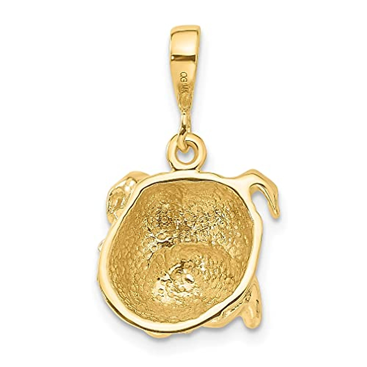 IceCarats 14K Yellow Gold Bulldog Necklace Charm Pendant 26mm x 16mm Only