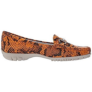 Marc Joseph New York Women's Leather Made in Brazil Grand Street Golf Shoe, Cheddar Viper, 11 M US