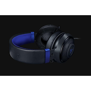 Razer Kraken for Console - Wired Console Gaming Headset (Custom-Tuned 50 mm Drivers, Cooling Gel-Infused Ear Cushions, Unidirectional Retractable Microphone, Cross-Platform) Black-Blue