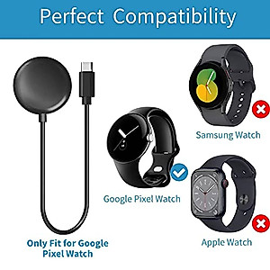 YANZHI Pixel Watch Charger for Google Pixel Watch (2-Pack, 3.3ft USB C Charging Cable), Not for Watch 2