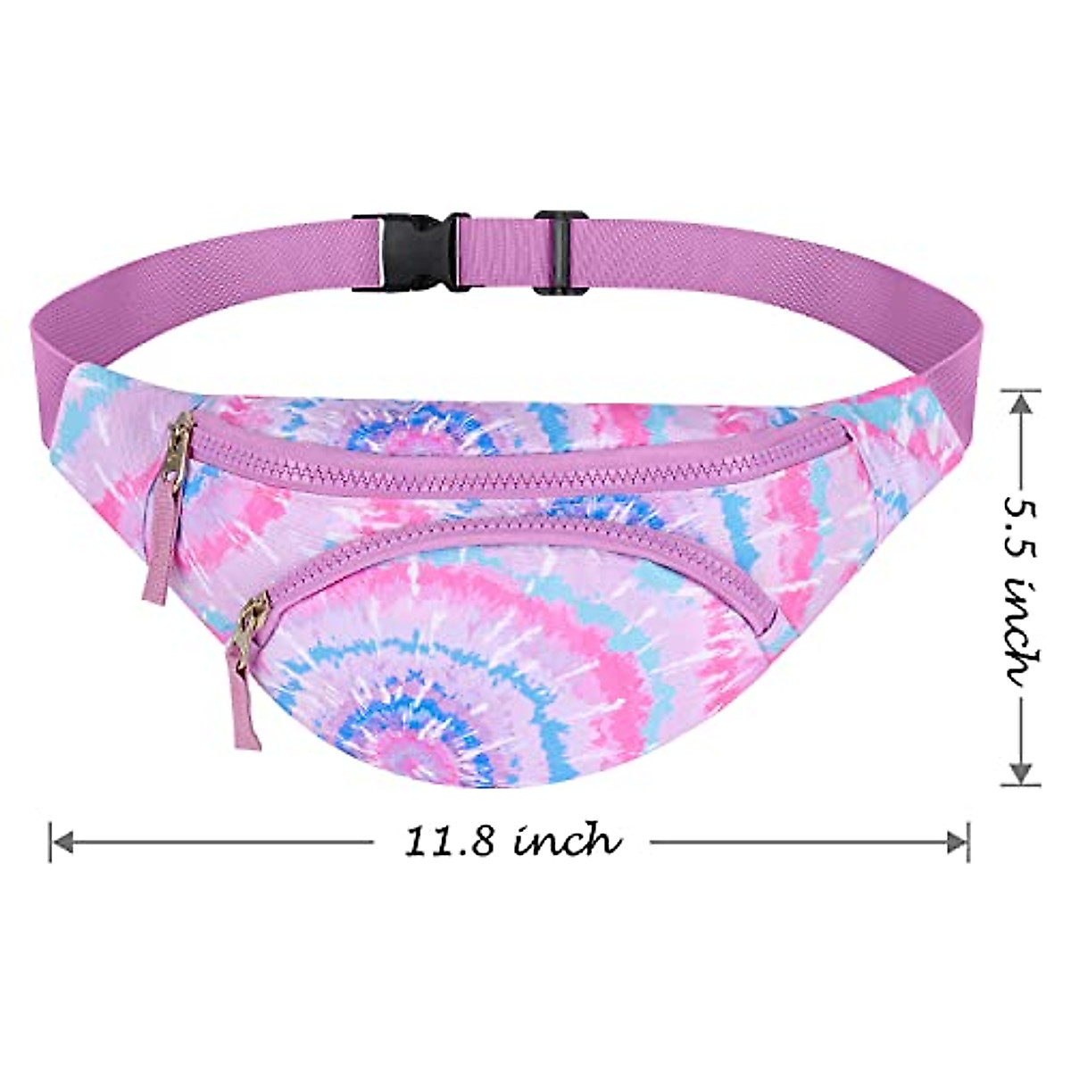 Choco Mocha Kids Fanny Pack Girls Fanny Pack for Kids 4-6 9-10 6-8 Toddler Fanny Pack Girls Kids Waist Bag Tie Dye Belt Bag for Kids Fannie Pack for Little Girls age 3 4 5 6 7 8 9 Small Hip Bag Pink