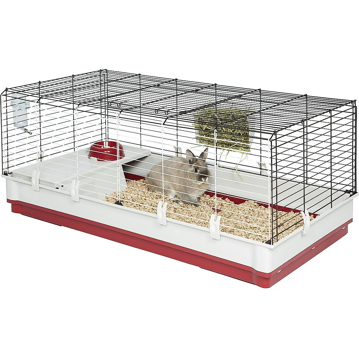 LAZAT Luxury Guinea Pig Cages - Rabbit cage for Rabbit, Guinea Pig, Ferret, Chinchilla, The Perfect Haven for Small Pets. (47.16 x 23.62 x 19.68 inches)