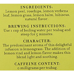 Harney & Sons Herbal Tea, Lemon, 50 Tea Bags