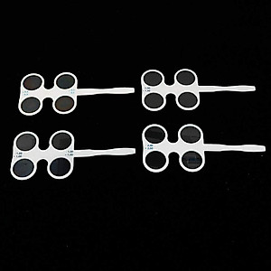 4 Units Optical Flipper Optometry Plastic Flip Trial Lens Plastic Confirmation Flipper Ophthalmic Flipper Optical Instruments (4pcs/Set (±0.50, ±1.00, ±1.50, ±2.00))