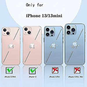 GSRYPC 2 Pack Glitter Camera Lens Cover Protector Compatible with iPhone 13 /iPhone 13 Mini Metal Bling Diamond Camera Lens Cover Sticker Protector (Rose Gold)