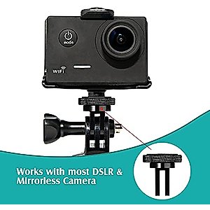 VIZEMO 4 PCS Aluminum Camera Tripod Adapter 1/4"-20 Conversion Adapter Mount Compatible with Gopro Action Cameras insta360 and Other Standard 1/4 Accessories（4 PCS）