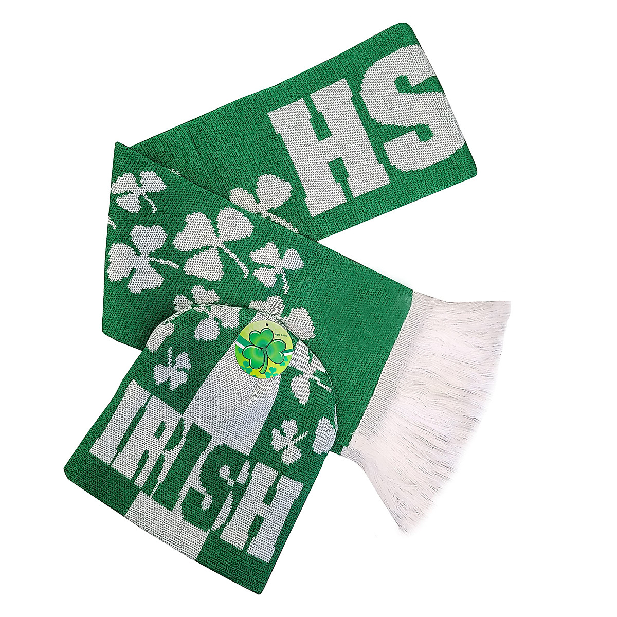 The Dreidel Company Leprechaun Green Dress-up Costume, Top Hat, Beard, Irish Outfit Accessories, Party Favor for St. Patrick's Day